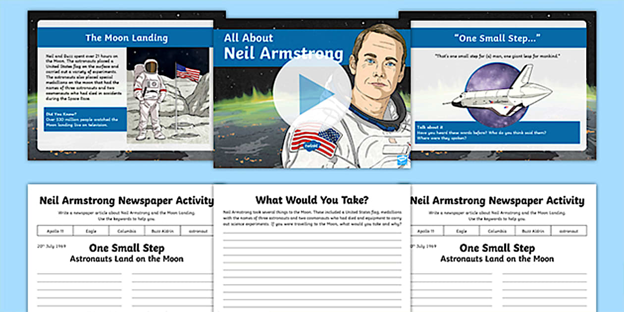 KS2 Neil Armstrong Teaching (teacher made) - Twinkl