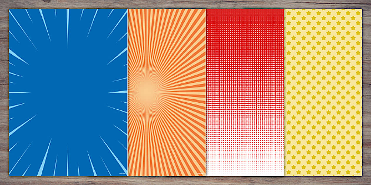 Superhero Background Patterns | Twinkl Party (teacher made)