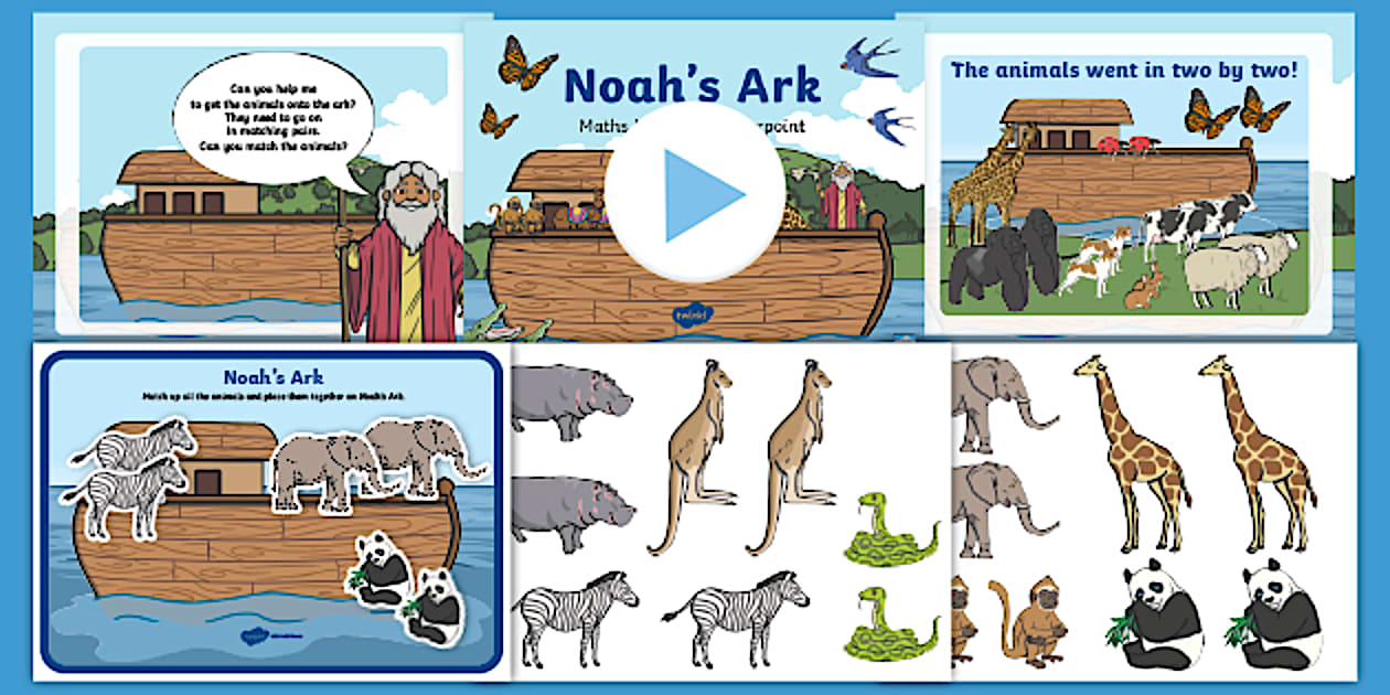 👉 Noah's Ark Matching PowerPoint and Activity Pack