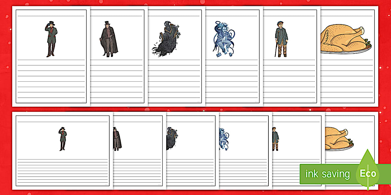 Editable A Christmas Carol Writing Pages - Twinkl