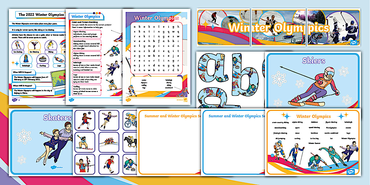 CFE First Level Winter Olympics Resource Pack (teacher made)