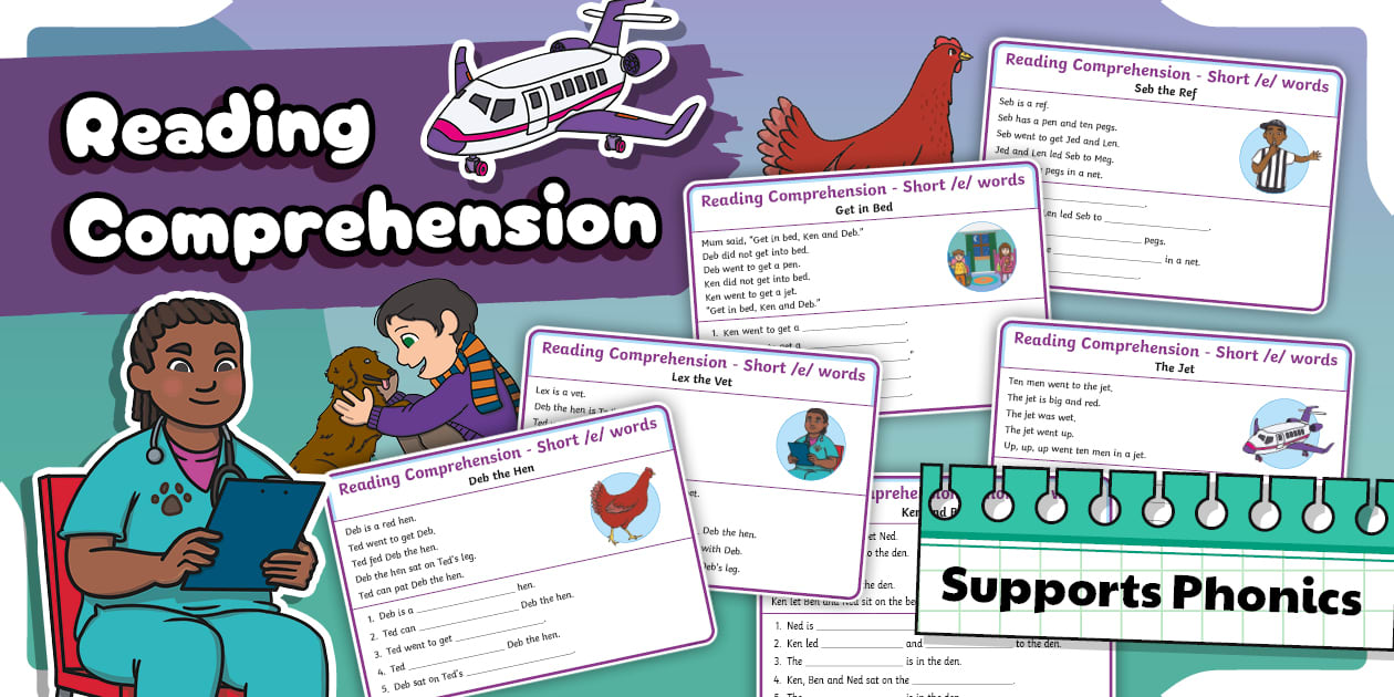 Reading Comprehension - Short /e/ words