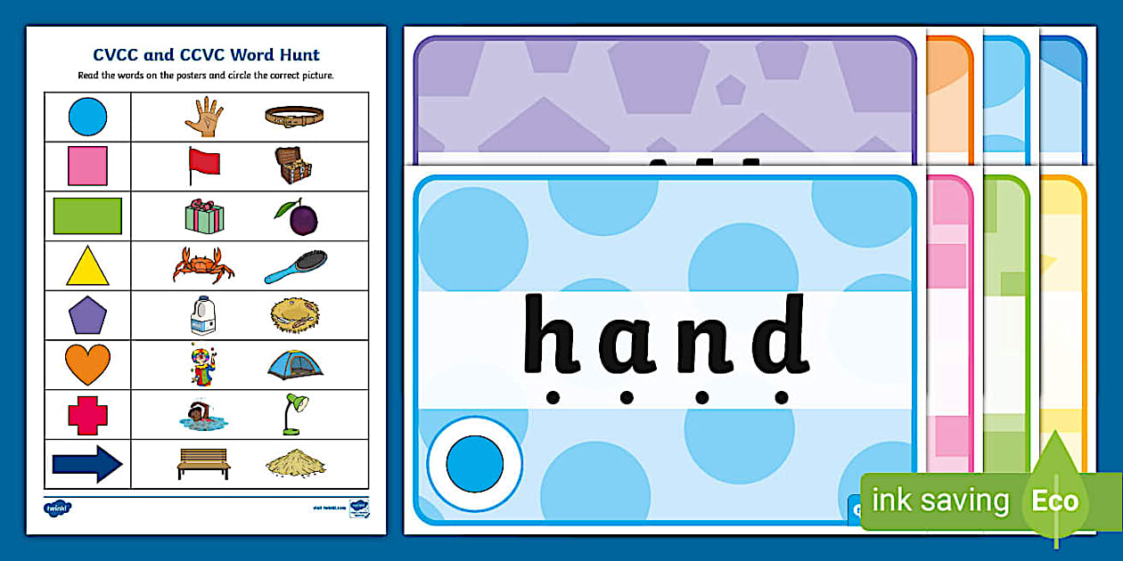 Phase 4 CVCC/CCVC Word Hunt | Twinkl (teacher made) - Twinkl