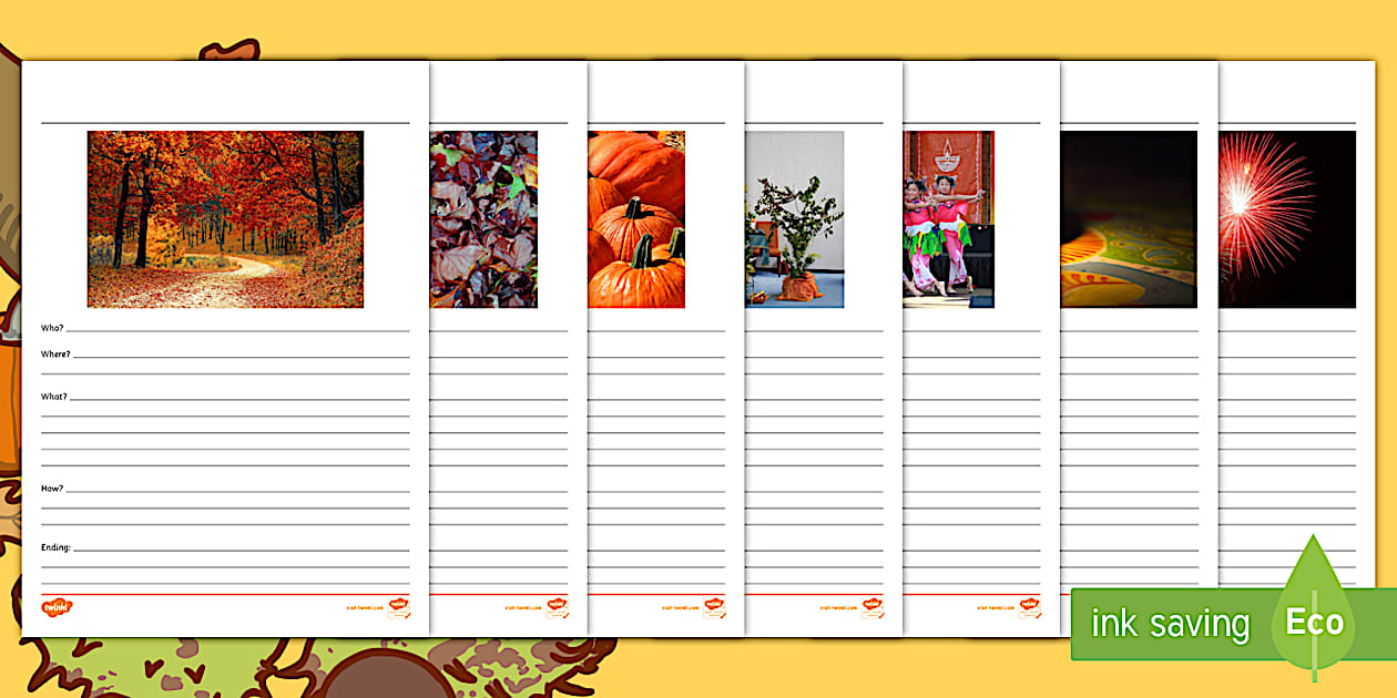 Autumnal Pictures for Writing | Primary Resources - Twinkl