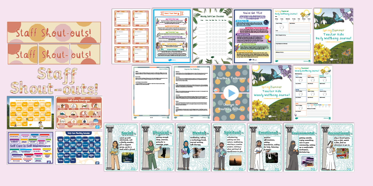 Staff Self-Care Resource Pack (teacher made) - Twinkl