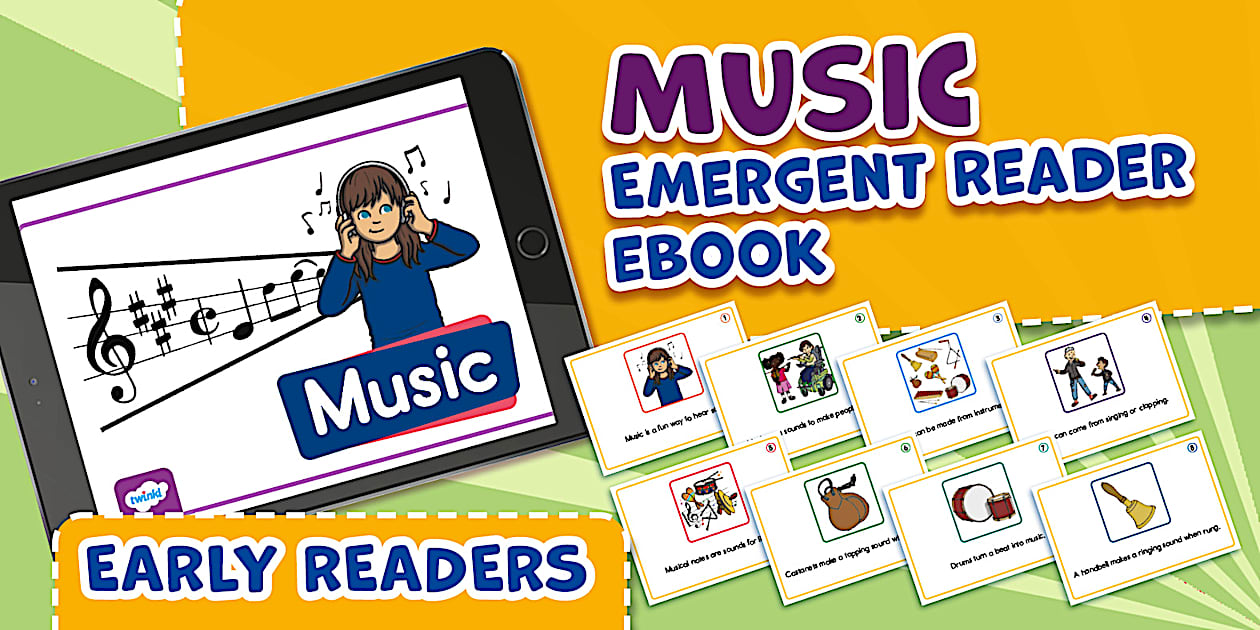 Music Emergent Reader eBook (teacher made) - Twinkl