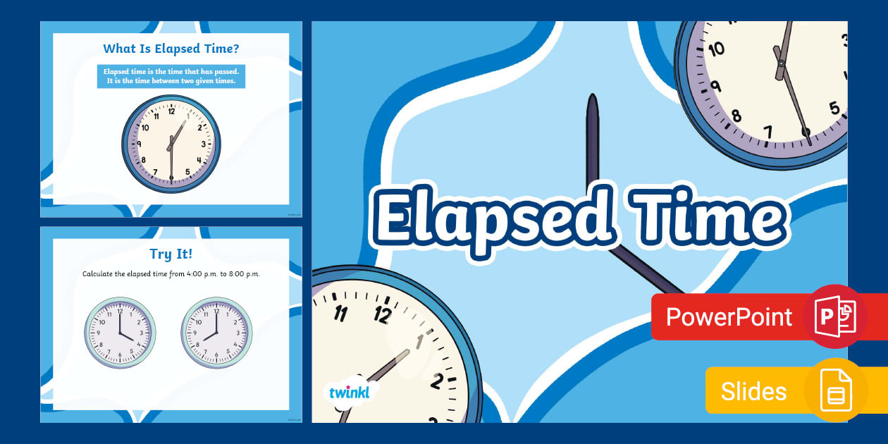 Third Grade Elapsed Time PowerPoint & Google Slides