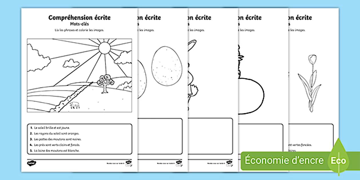 Compréhension de lecture sur le printemps - Twinkl CA