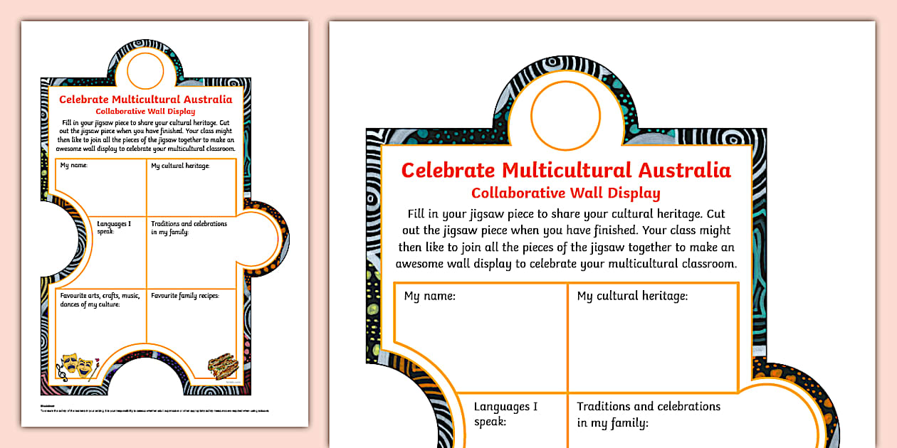 Celebrate Multicultural Australia Collaborative Wall Display