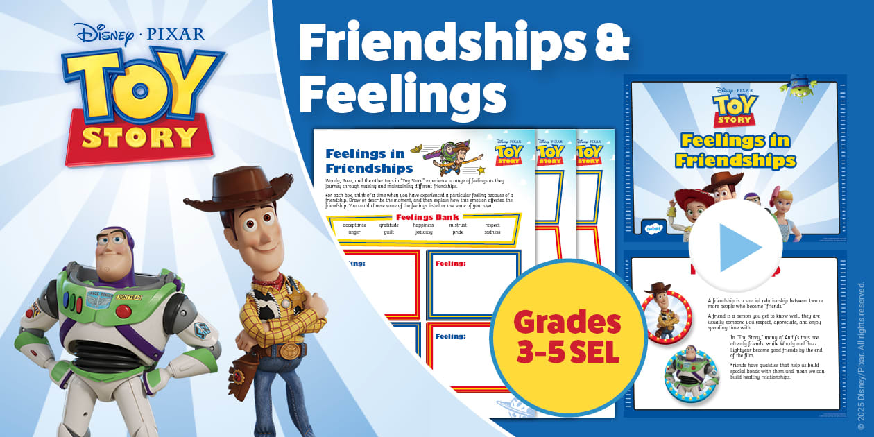 Toy Story: Feelings in Friendships SEL Activity Pack