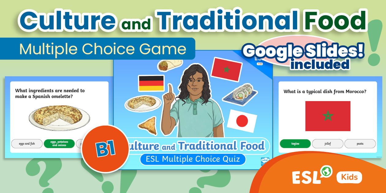 ESL Culture & Traditional Food Game