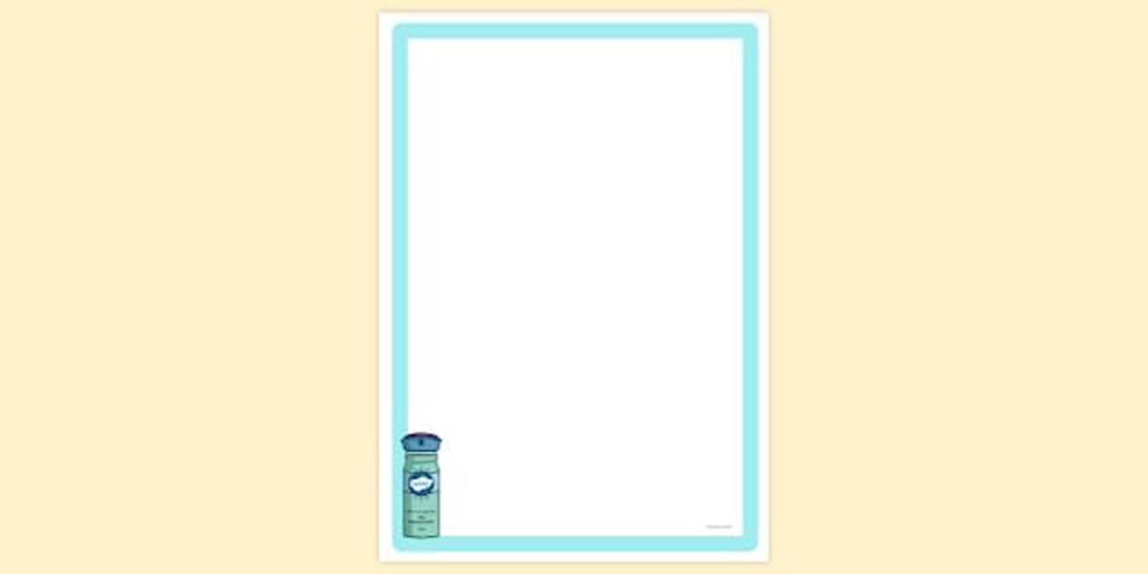 Deodorant Page Border