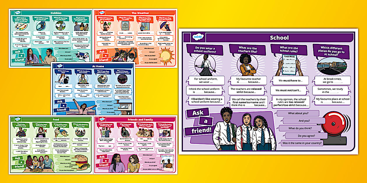 EAL Older Learner Scaffolded Speaking Mats - Everyday Conversations