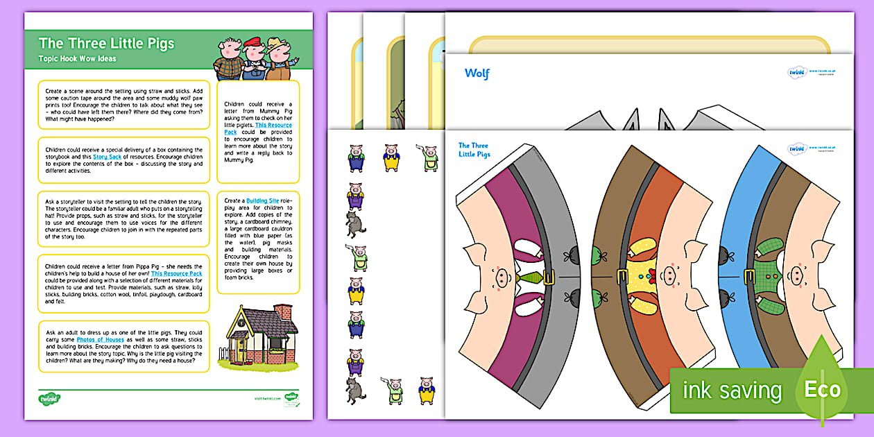 The Three Little Pigs Hook Ideas and Resource Pack - Twinkl
