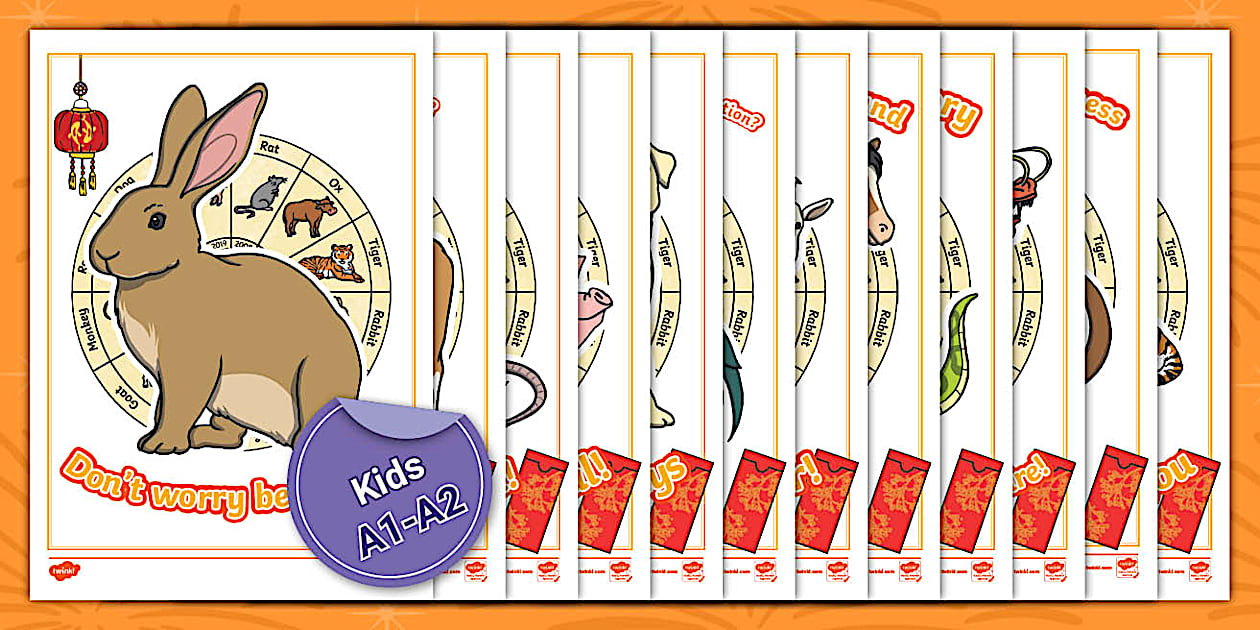ESL Lunar New Year Zodiac Pun Cards (teacher made) - Twinkl