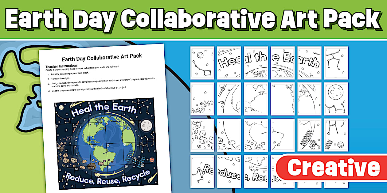 Earth Day Collaborative Art Pack