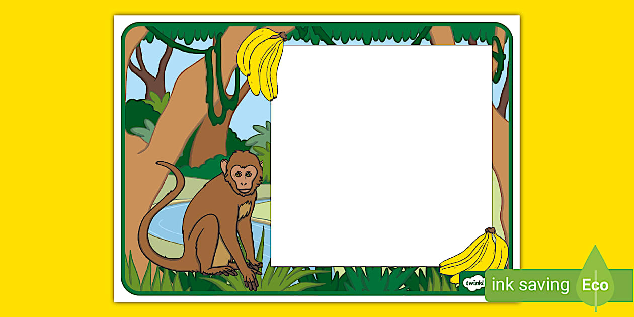 Monkey Photo Frame (teacher made) - Twinkl