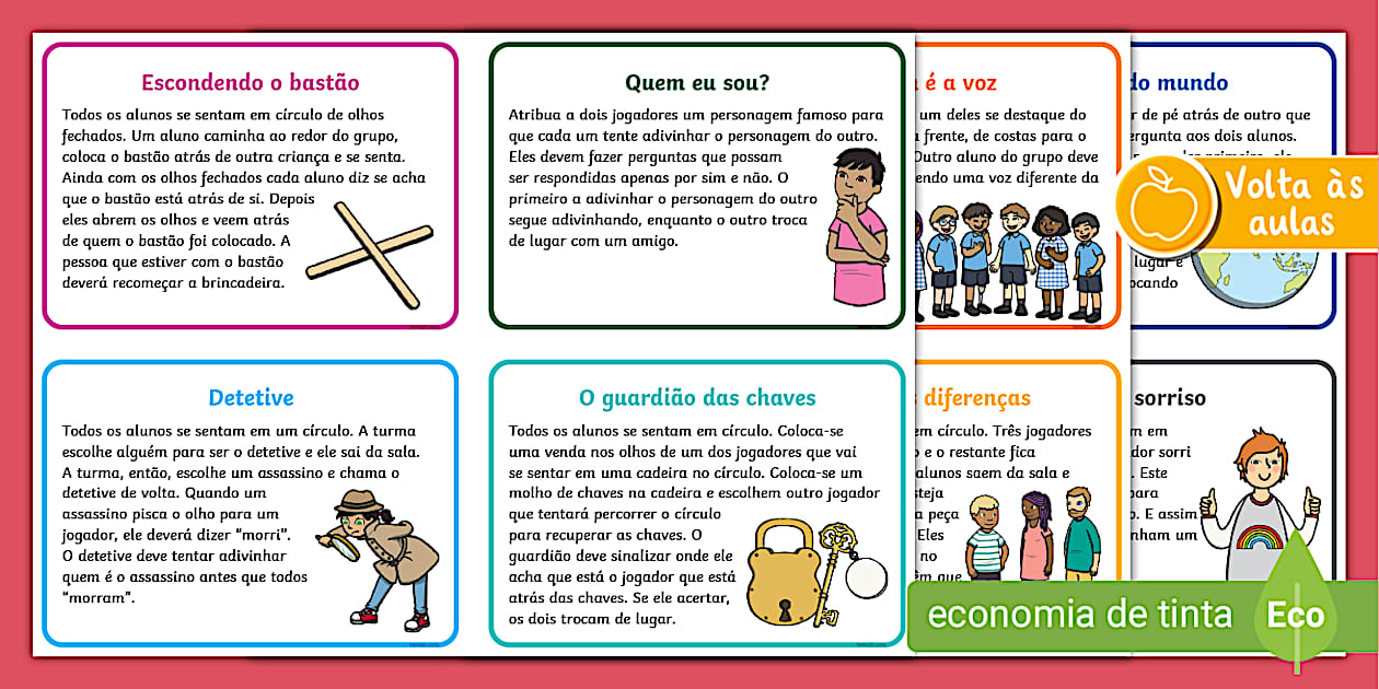 Jogos para quebrar o gelo - Volta às aulas (teacher made)