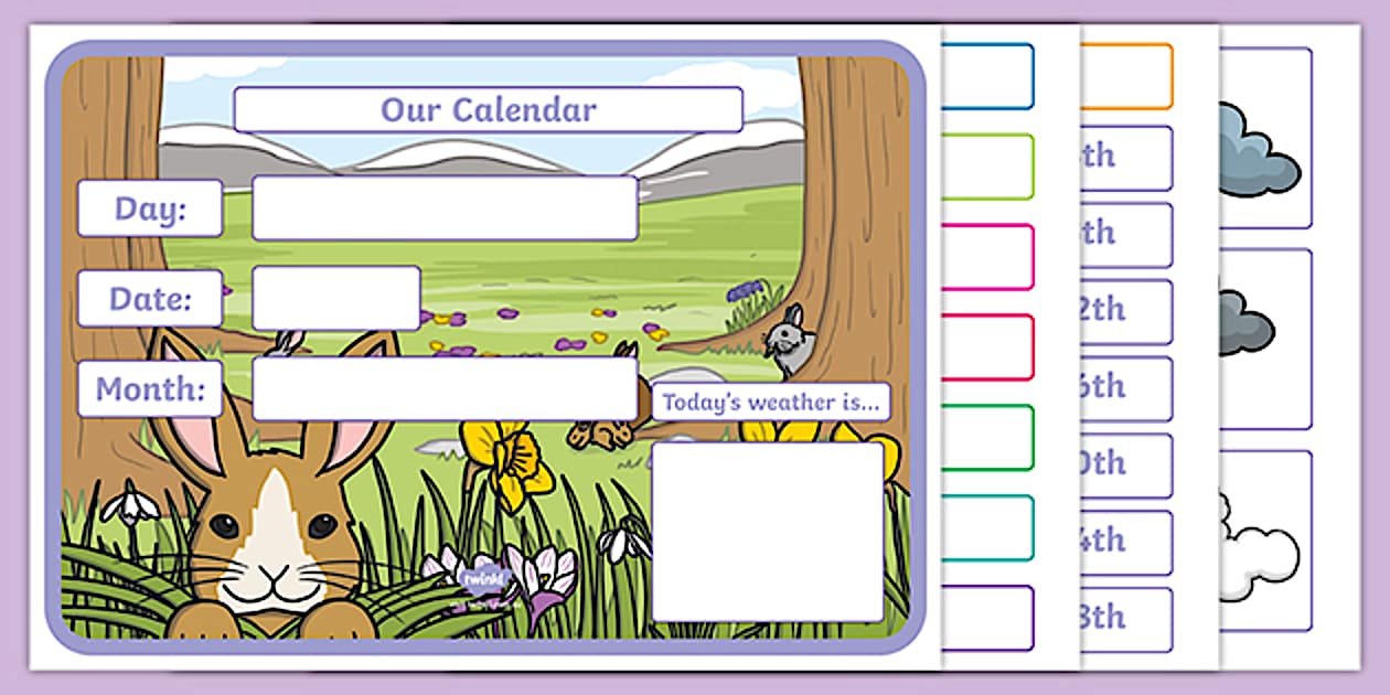 TAS Early Childhood Display Calendar (teacher made) - Twinkl