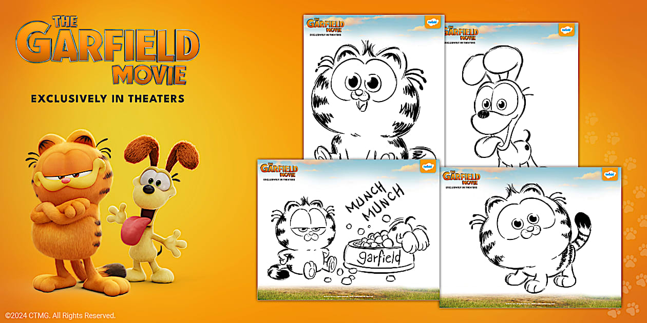 FREE! - Garfield Coloring Pages | Resource | Twinkl USA