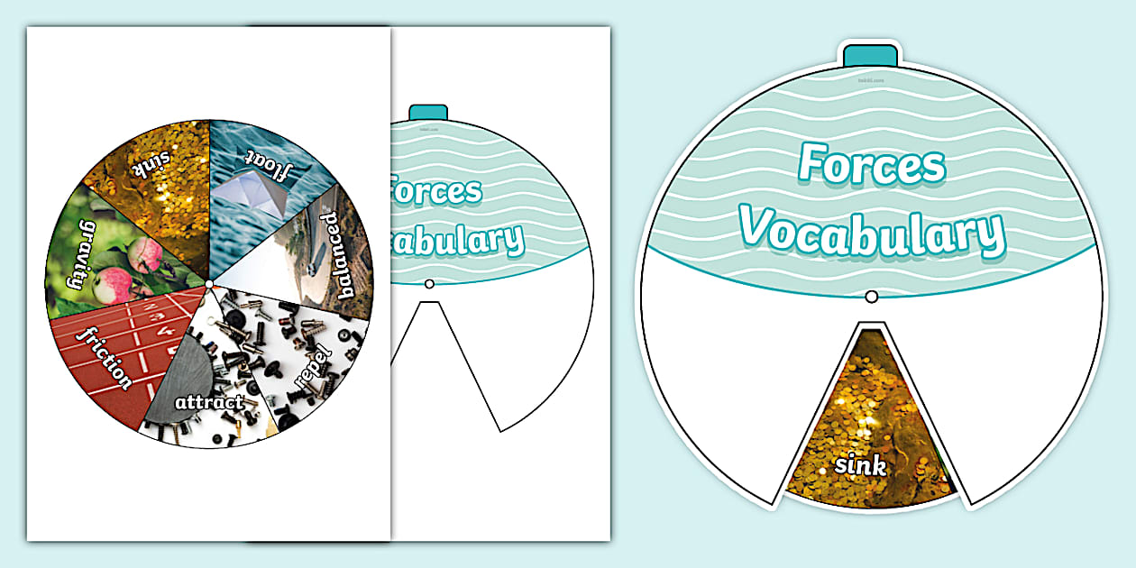 Forces & Magnets Science Spinner (teacher made) - Twinkl