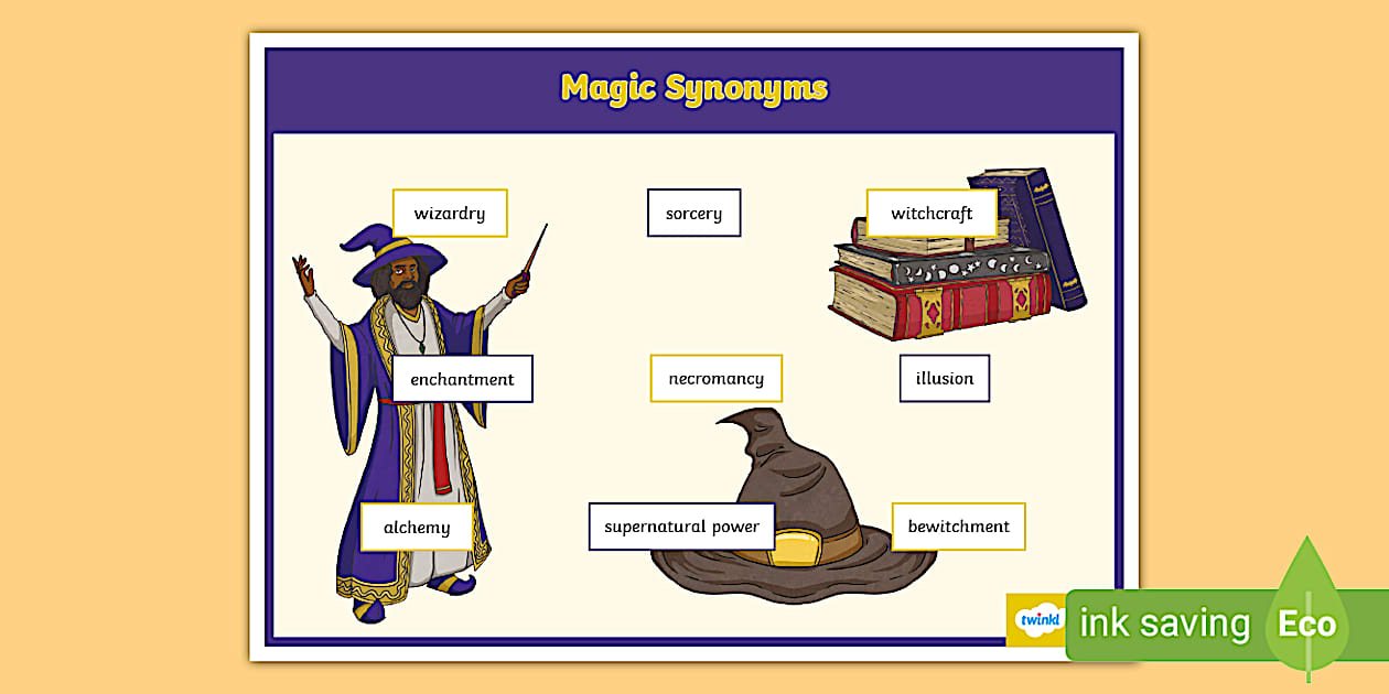 Magic Synonym Word Mat (Teacher-Made) - Twinkl
