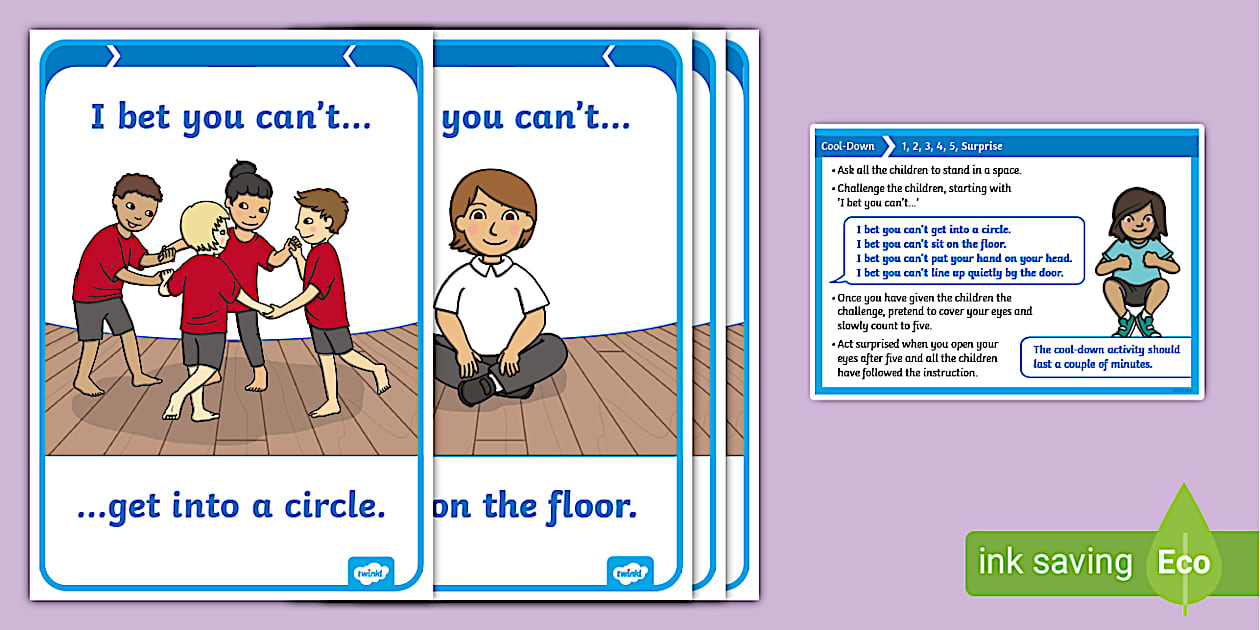 Foundation Reception I, 2, 3, 4, 5 Surprise Cool-Down Card