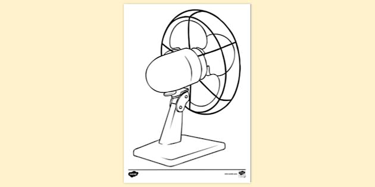 Fan Colouring Page | Colouring Sheets