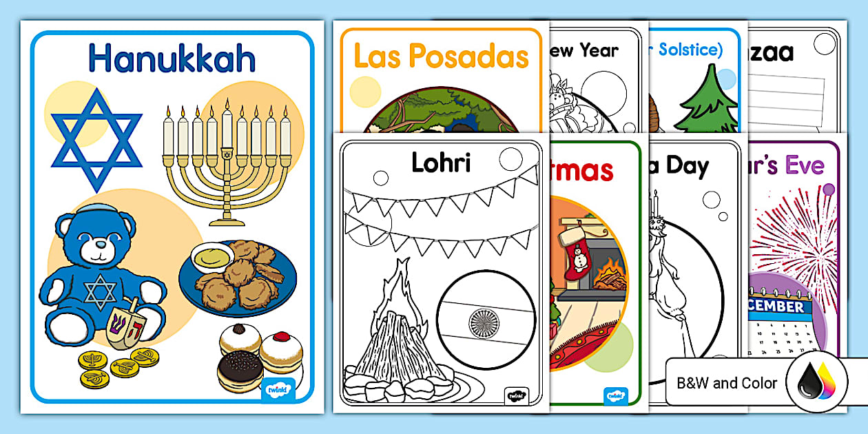 Winter Holidays Around the World Posters (teacher made)