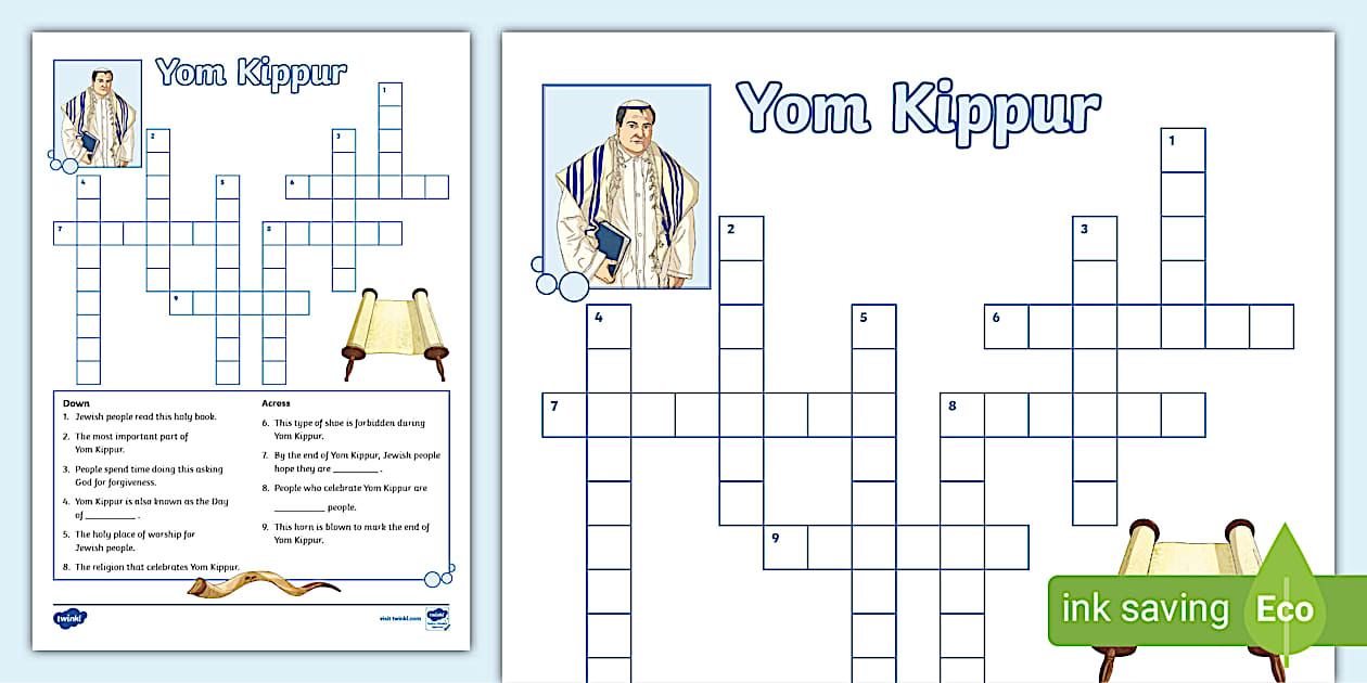 KS2 Yom Kippur Activity (teacher made) - Twinkl