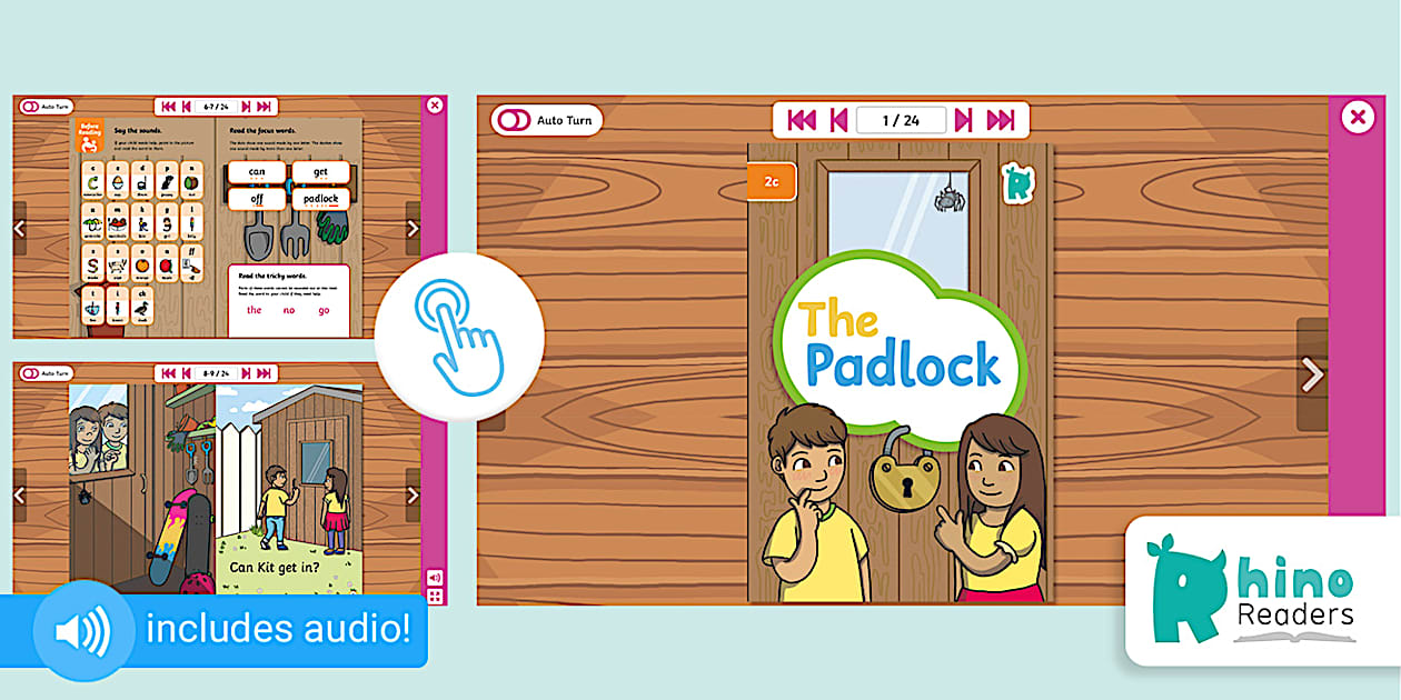 Level 2c Book | The Padlock | Rhino Readers Reading Scheme