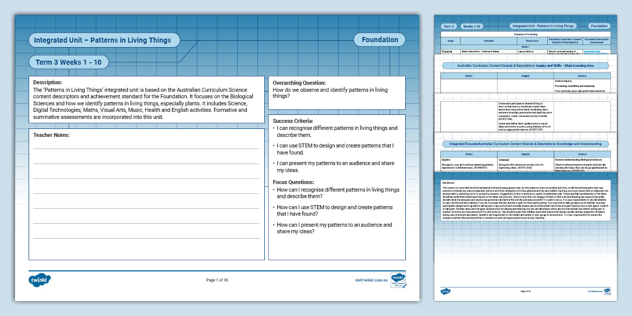 STEM IU Foundation Patterns in Living Things Overview