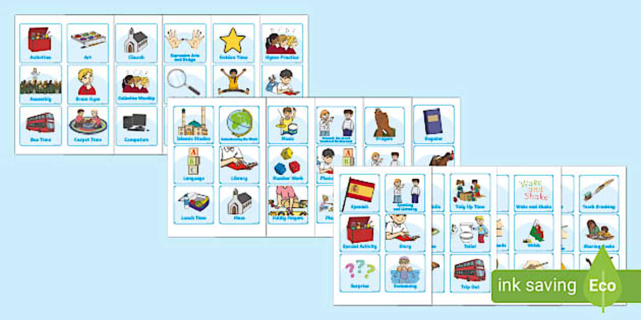 Visual Timetable Early Level (teacher made) - Twinkl