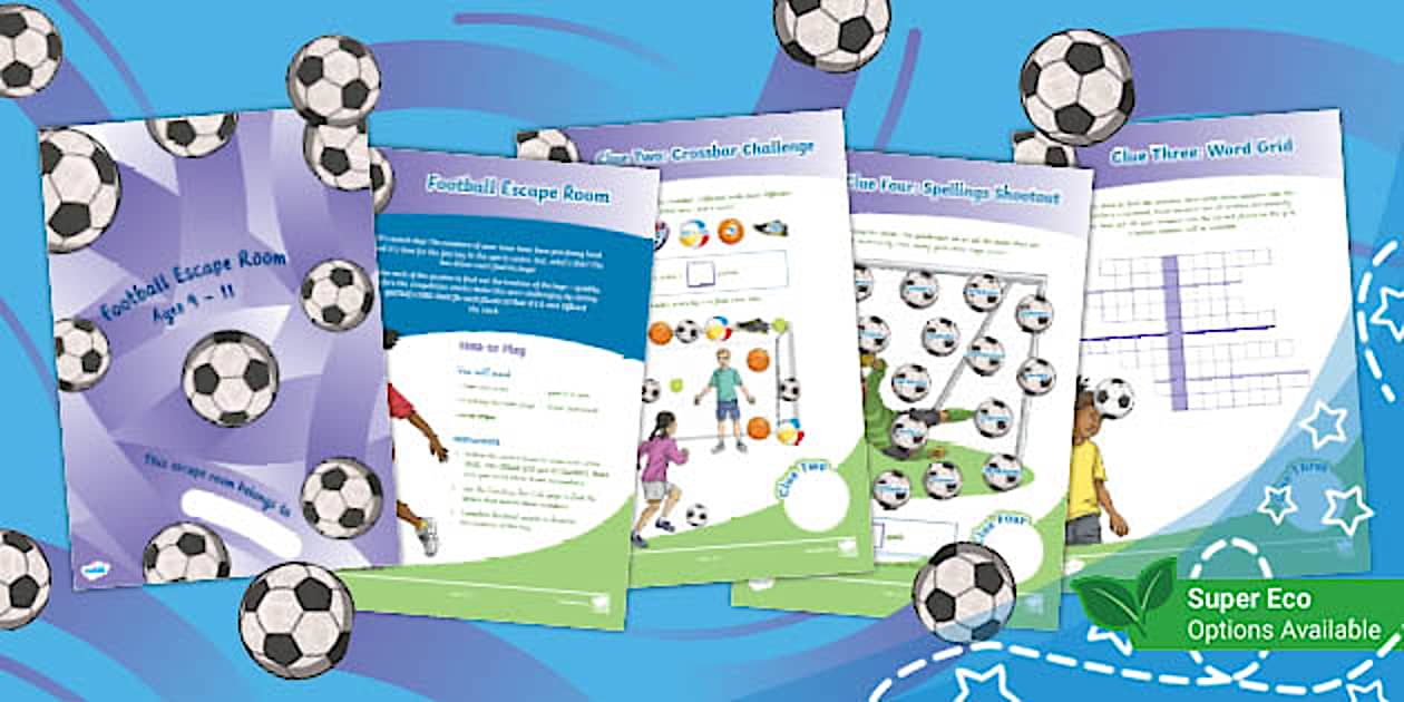 Football Escape Room Activity | Parent Resource Age 9-11