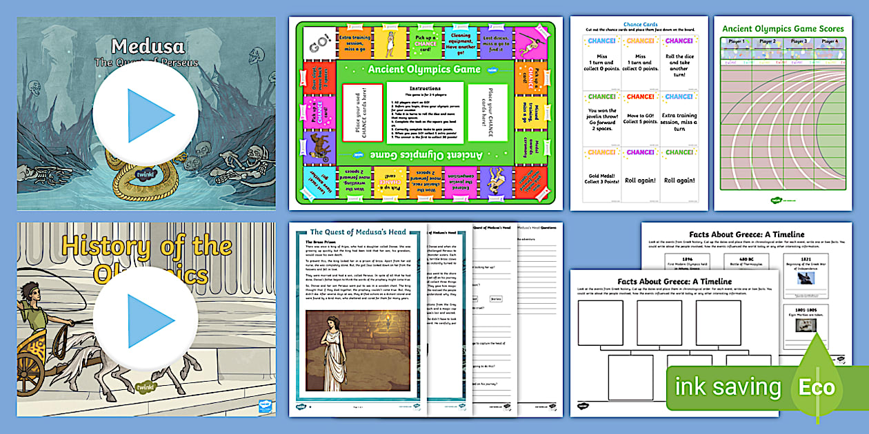 History Fifth/Sixth Class Greeks Pack 1 (Teacher-Made)