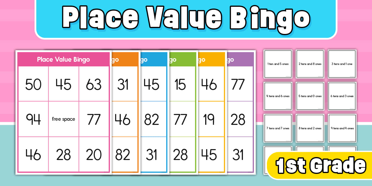First Grade Place Value Bingo Game