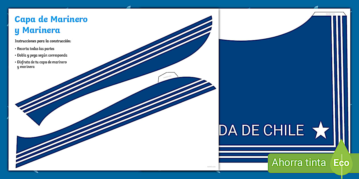 Manualidad: Capa de Marinero y Marinera (teacher made)
