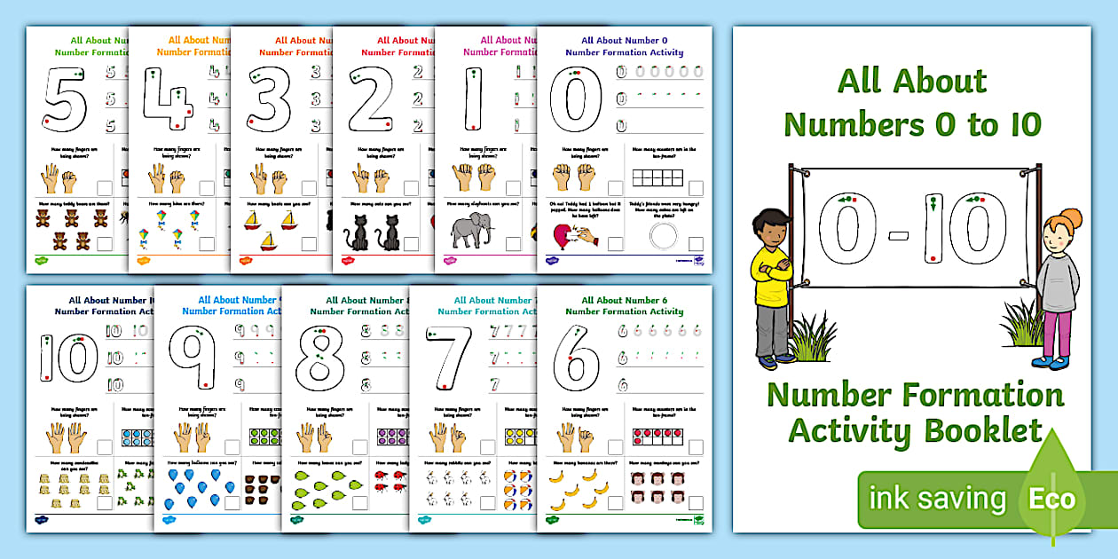 Learn Numbers in English Activity Booklet - Twinkl
