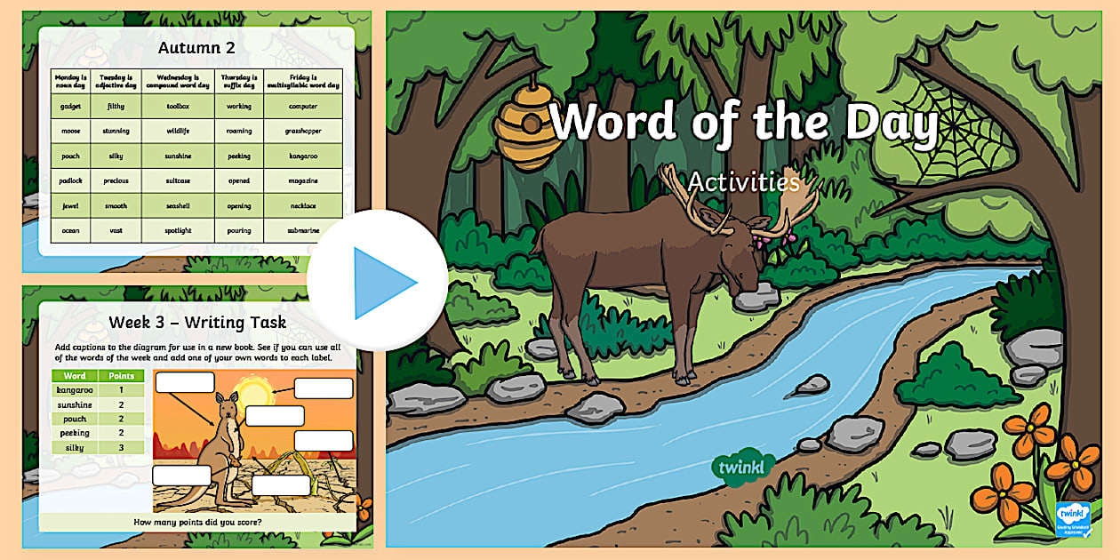 Year 1 Word of the Day Autumn 2 PowerPoint (teacher made)