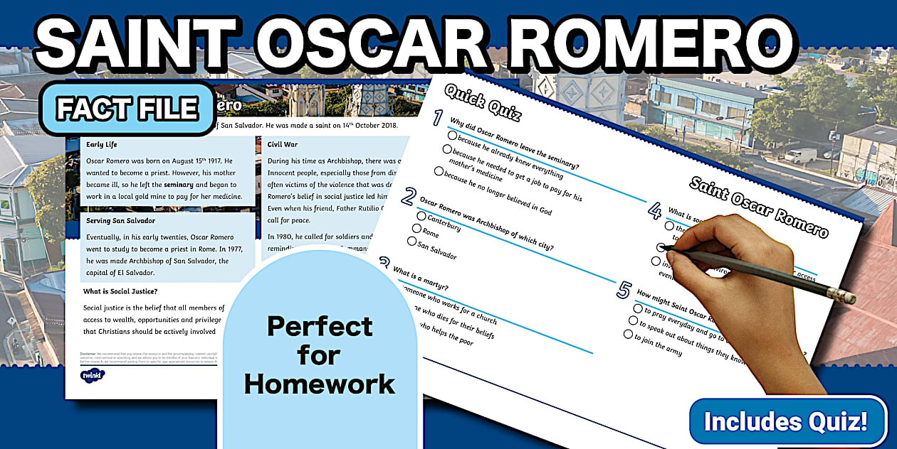 KS2 Oscar Romero Fact File