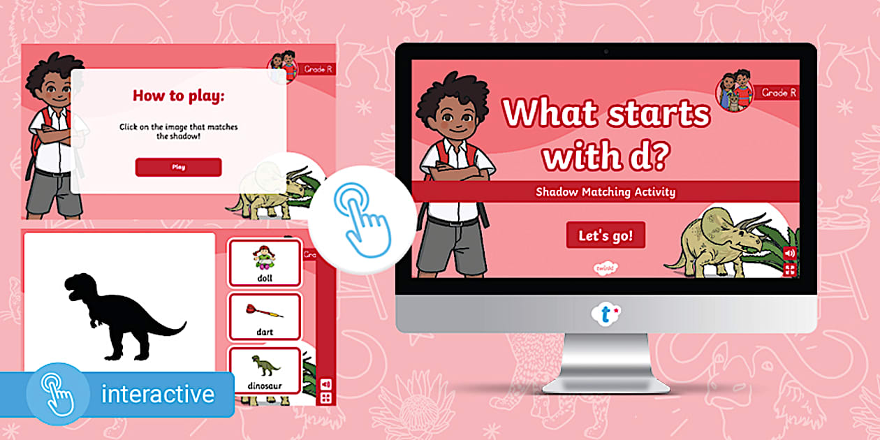 Grade R Phonics: Interactive Go! Game Letter D