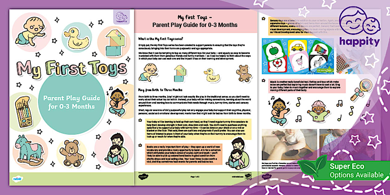 FREE! - Parent Play Guide for 0-3 Months | My First Toys