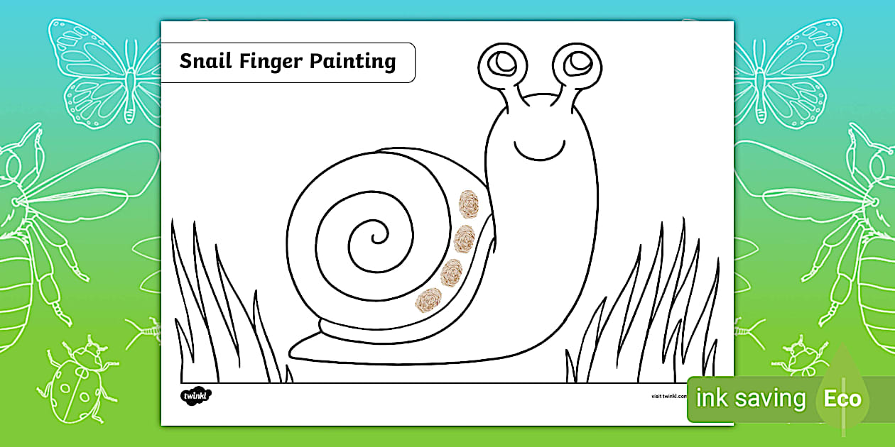 Snail Finger Painting Activity | Fine Motor Skills | Twinkl