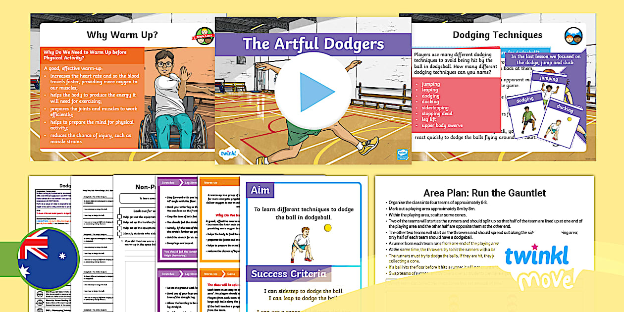 Move PE Year 3 Dodgeball Lesson 3 The Artful Dodgers
