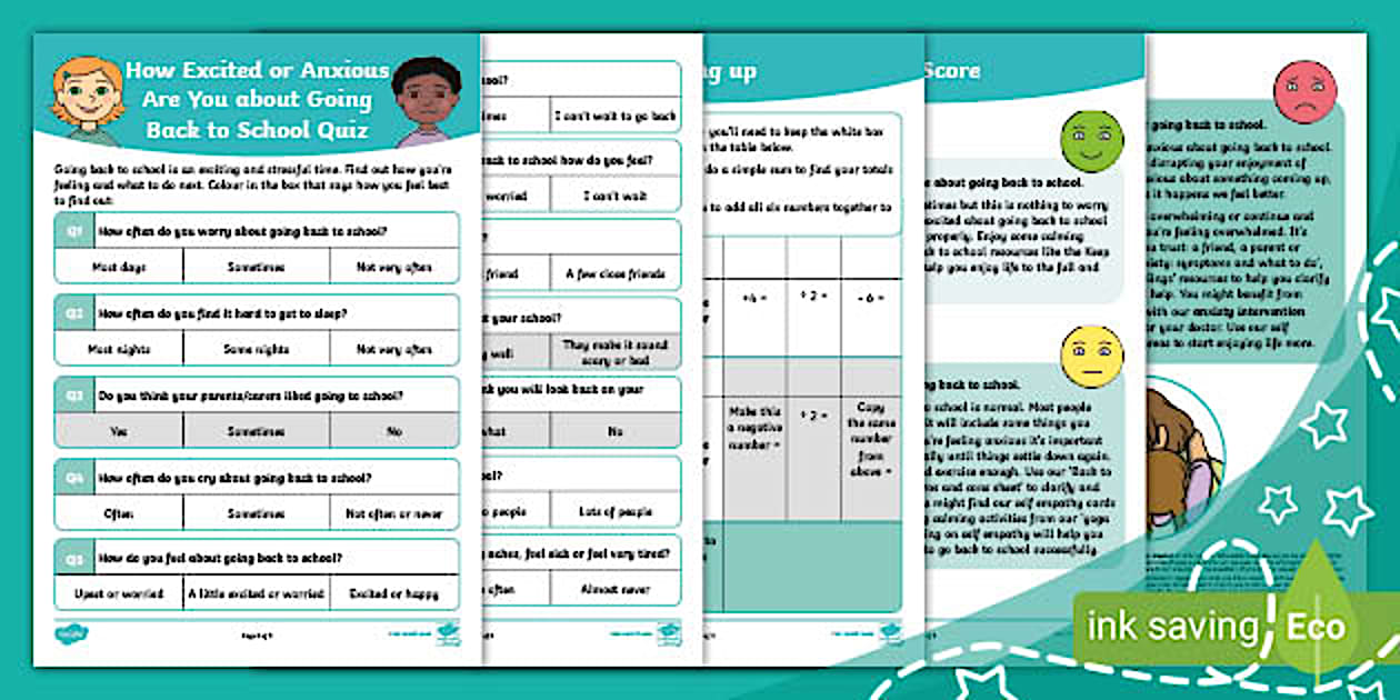 Back To School Quiz (teacher made) - Twinkl