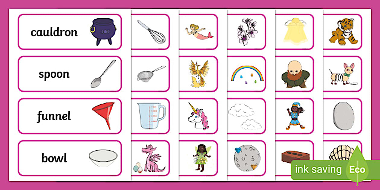 Editable Describing Magic Potions Word Cards (teacher made)