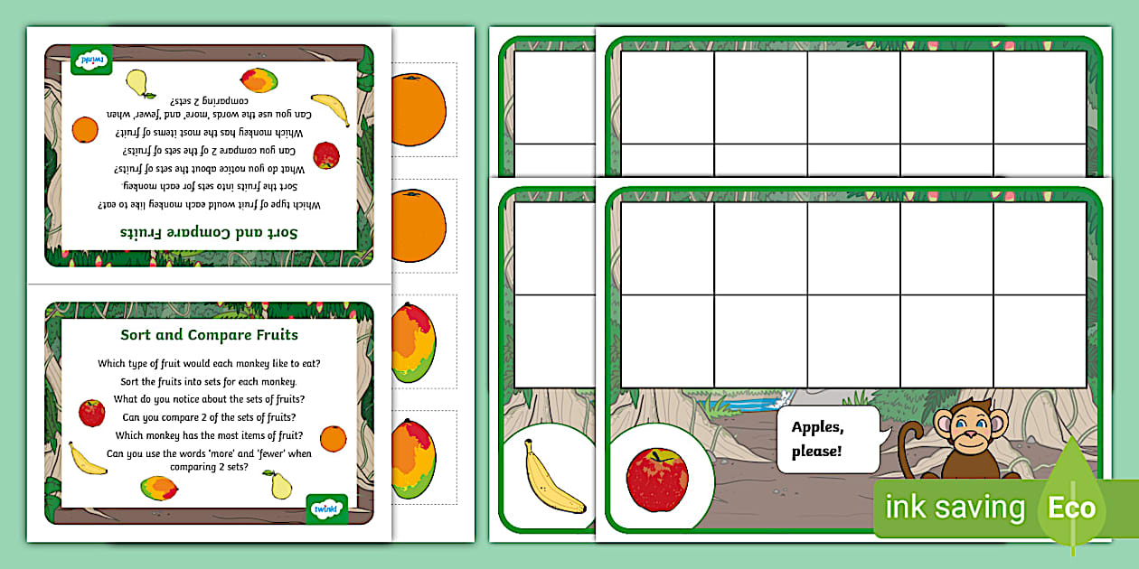 👉 Sort and Compare Fruits Maths Activity | Twinkl