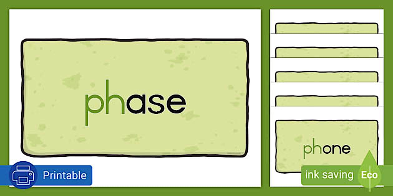Grade 3 Phonics: gh ph (f): Word Wall Cards (teacher made)