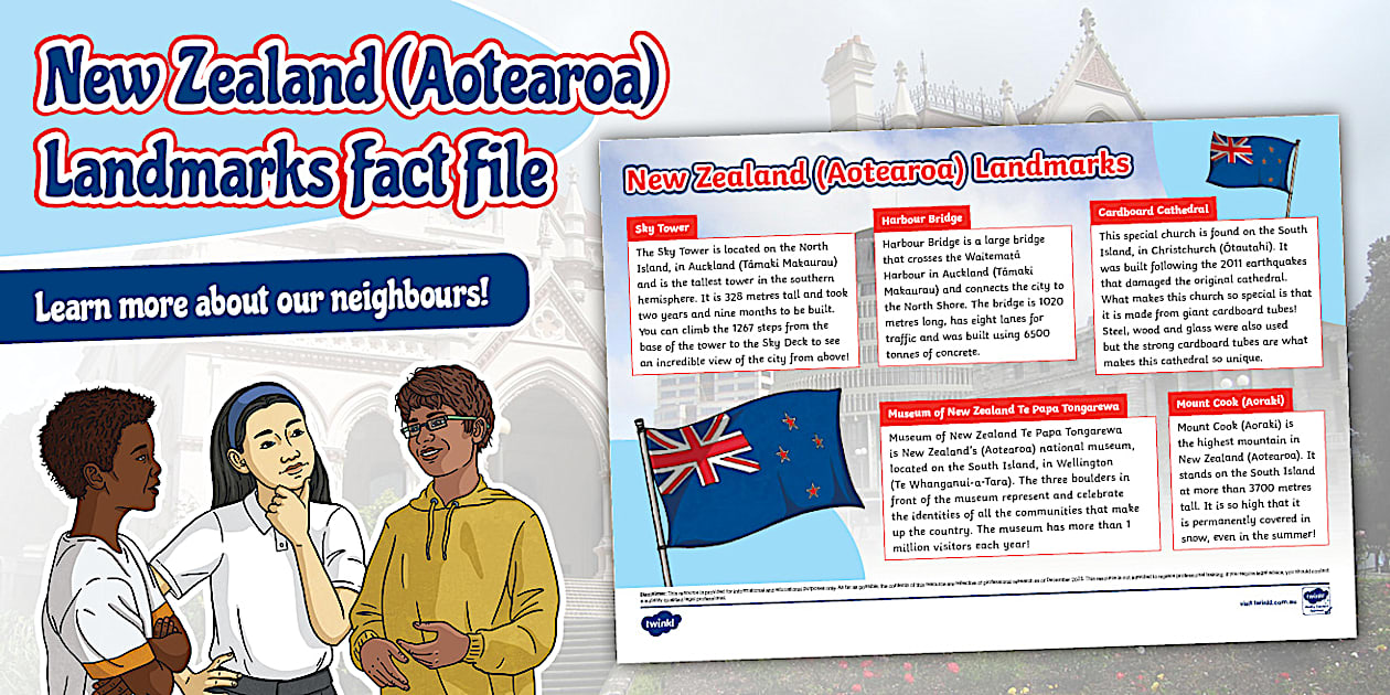 New Zealand (Aotearoa) Landmarks Fact File