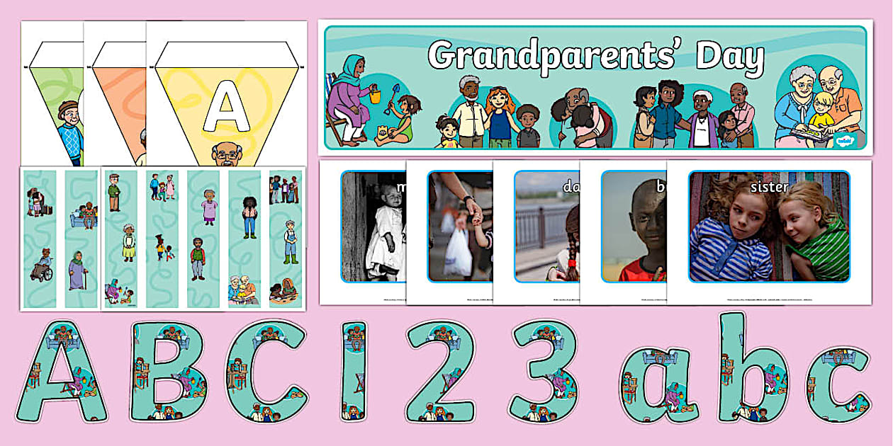 Editable Grandparents' Day Display Pack (teacher made)